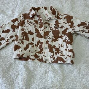 SWANK | Jackets & Coats | Cow Print Tassel Jacket | Poshmark